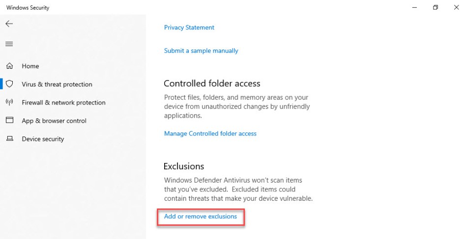 Hyper-V: Configure antivirus exclusions in Windows Defender Antivirus ...