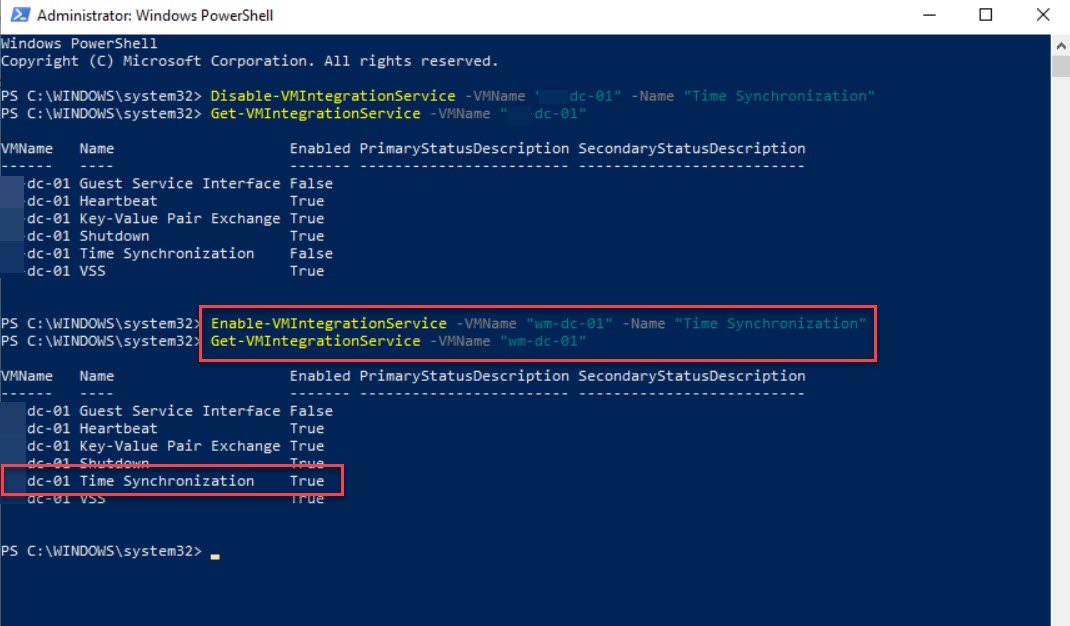 Hyper-V: Configure Time Synchronization for a virtual Domain Controller ...