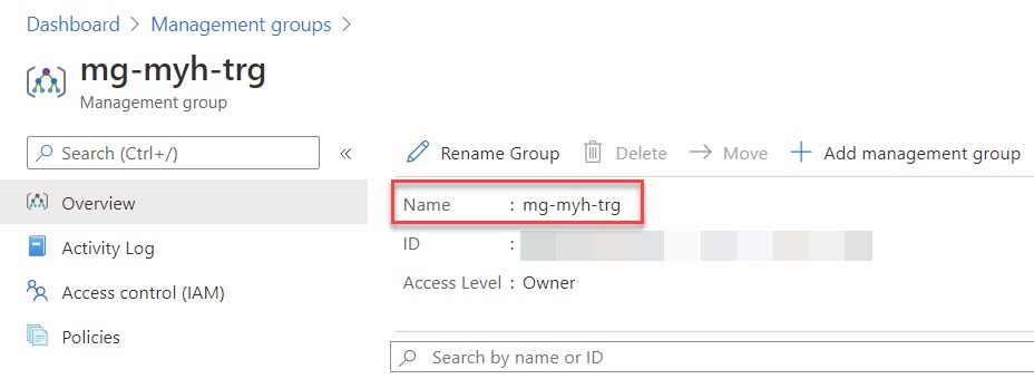 Azure Governance: How to change the display name of the Root management ...