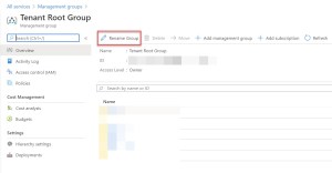 Azure Governance: How to change the display name of the Root management ...