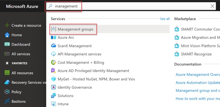 Azure Governance: How to change the default management group for new ...