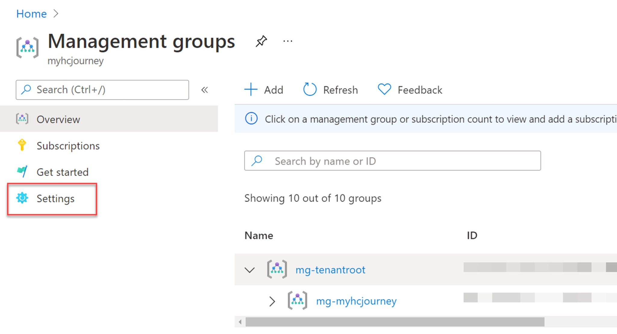 Azure Governance: How to change the default management group for new ...