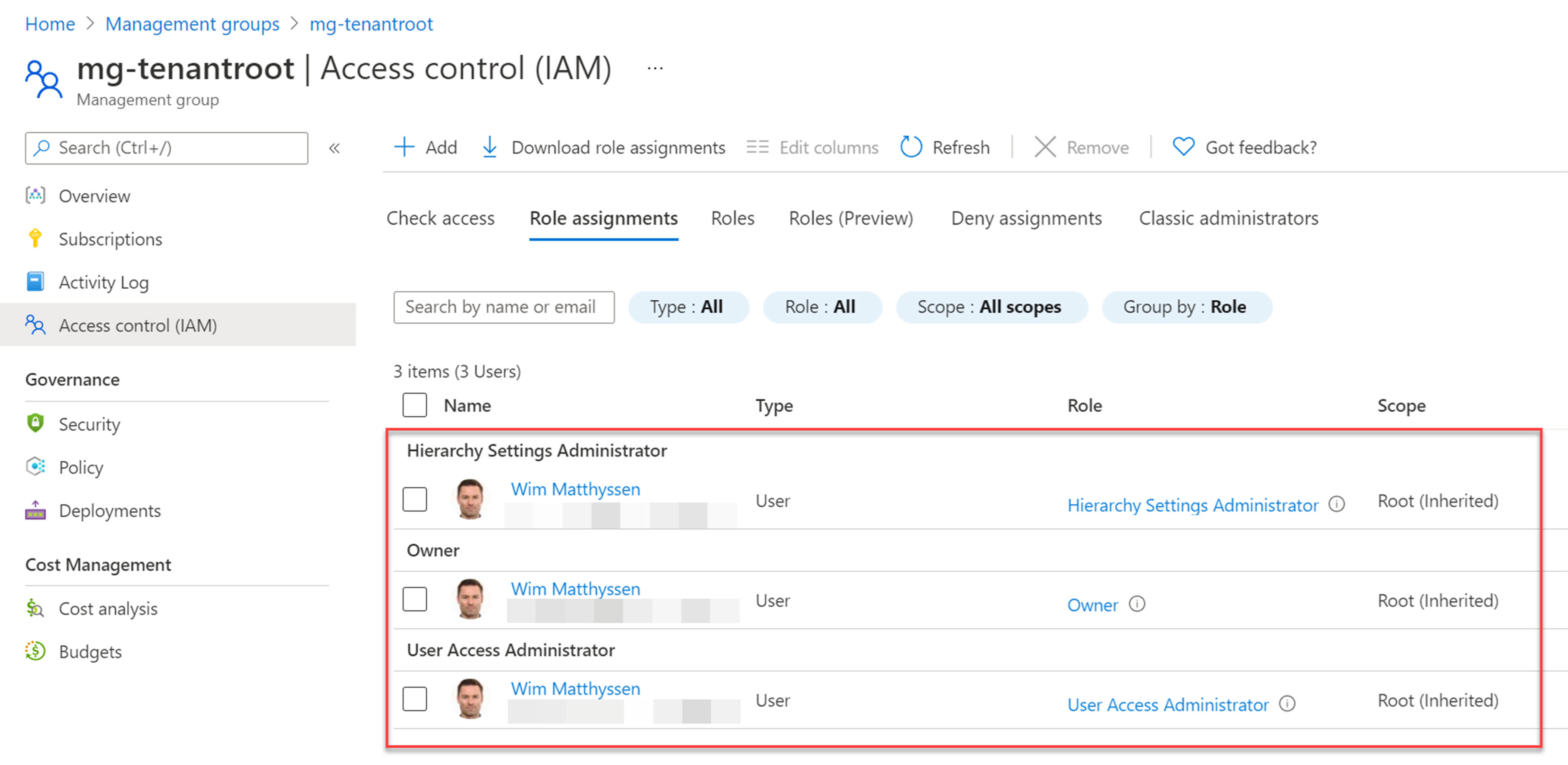 Azure Governance: How to change the default management group for new ...