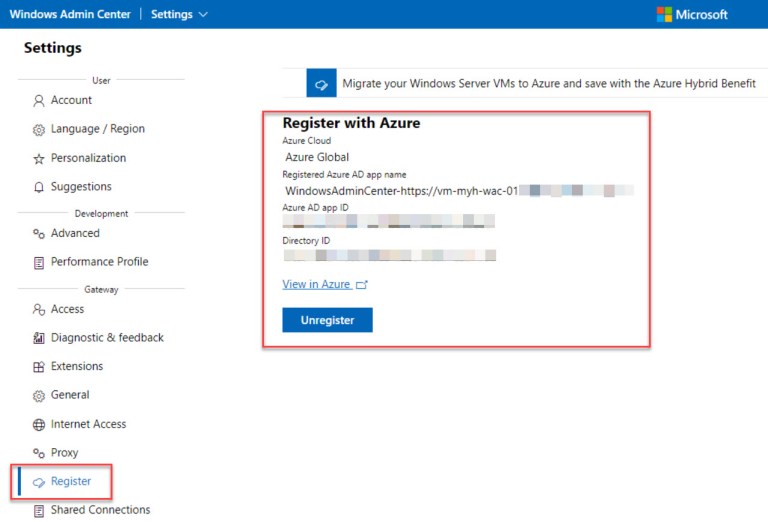How to register Windows Admin Center with Azure – Wim Matthyssen