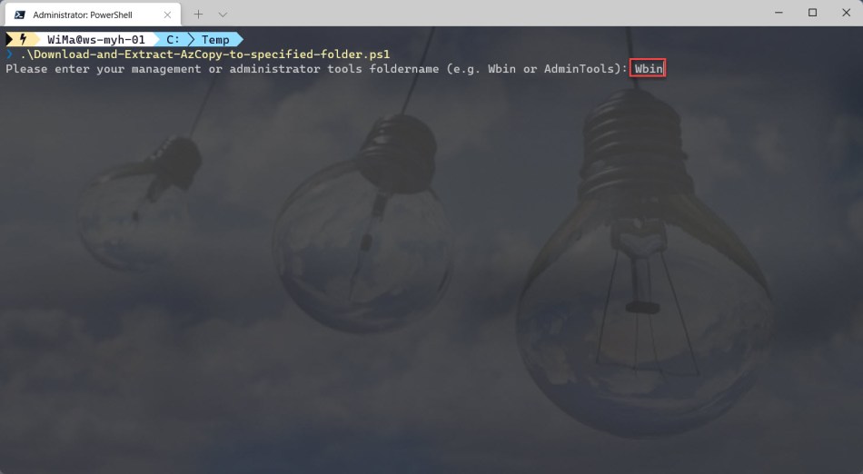 PowerShell script: Download and extract the latest AzCopy (Windows 64 ...