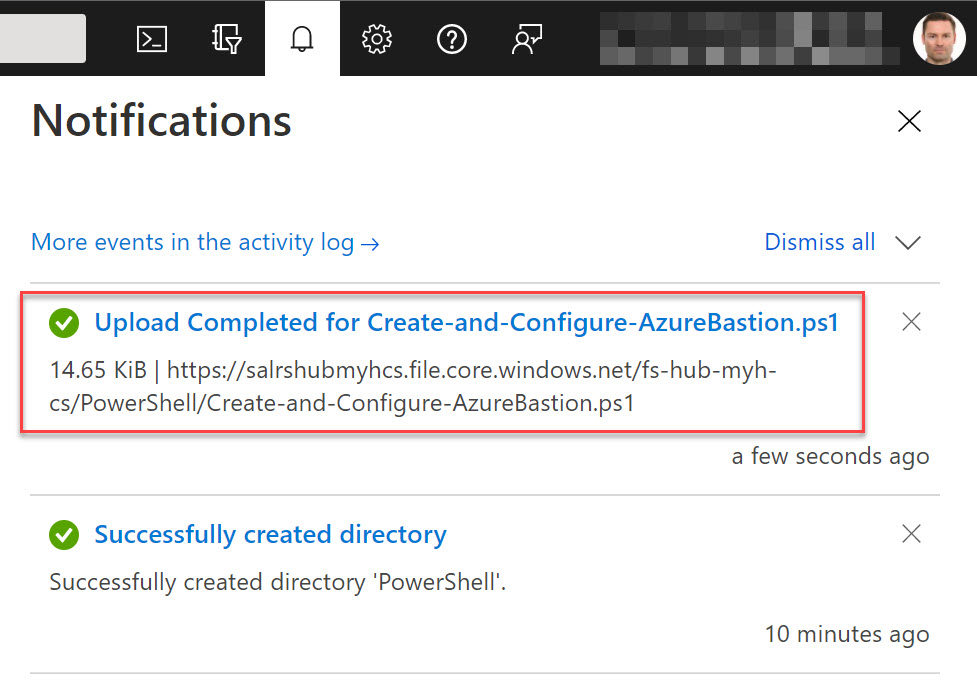 Upload and run an Azure PowerShell script from your clouddrive in Azure ...
