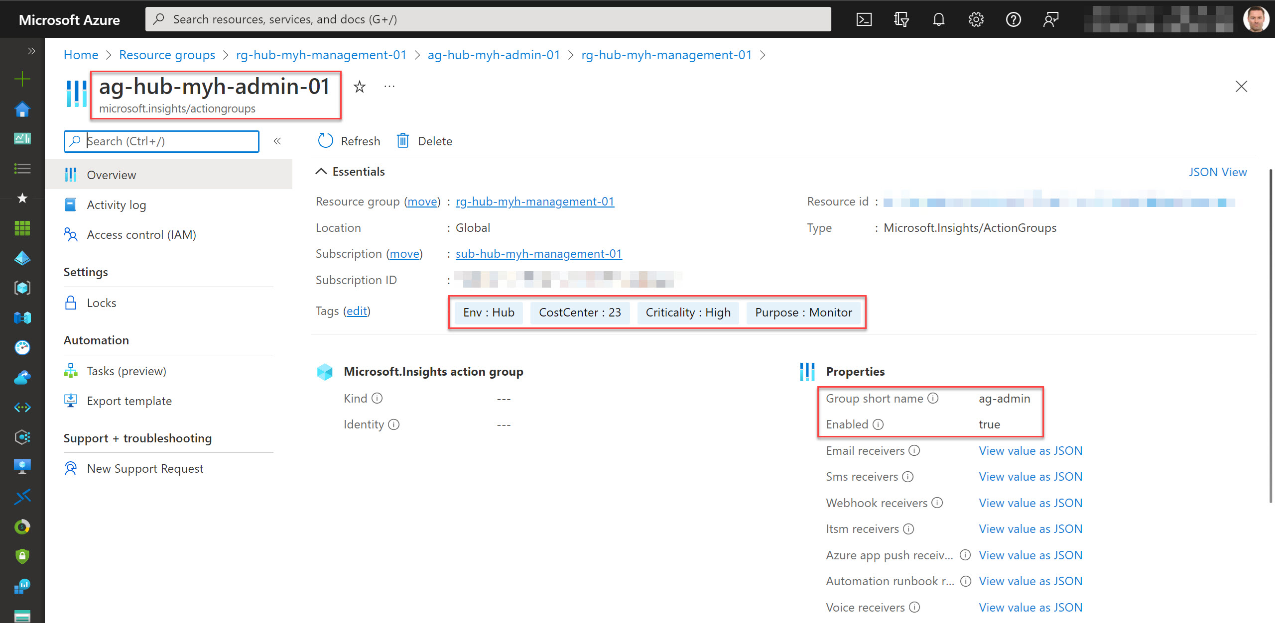 Create an Azure Monitor action group with Azure PowerShell – Wim Matthyssen