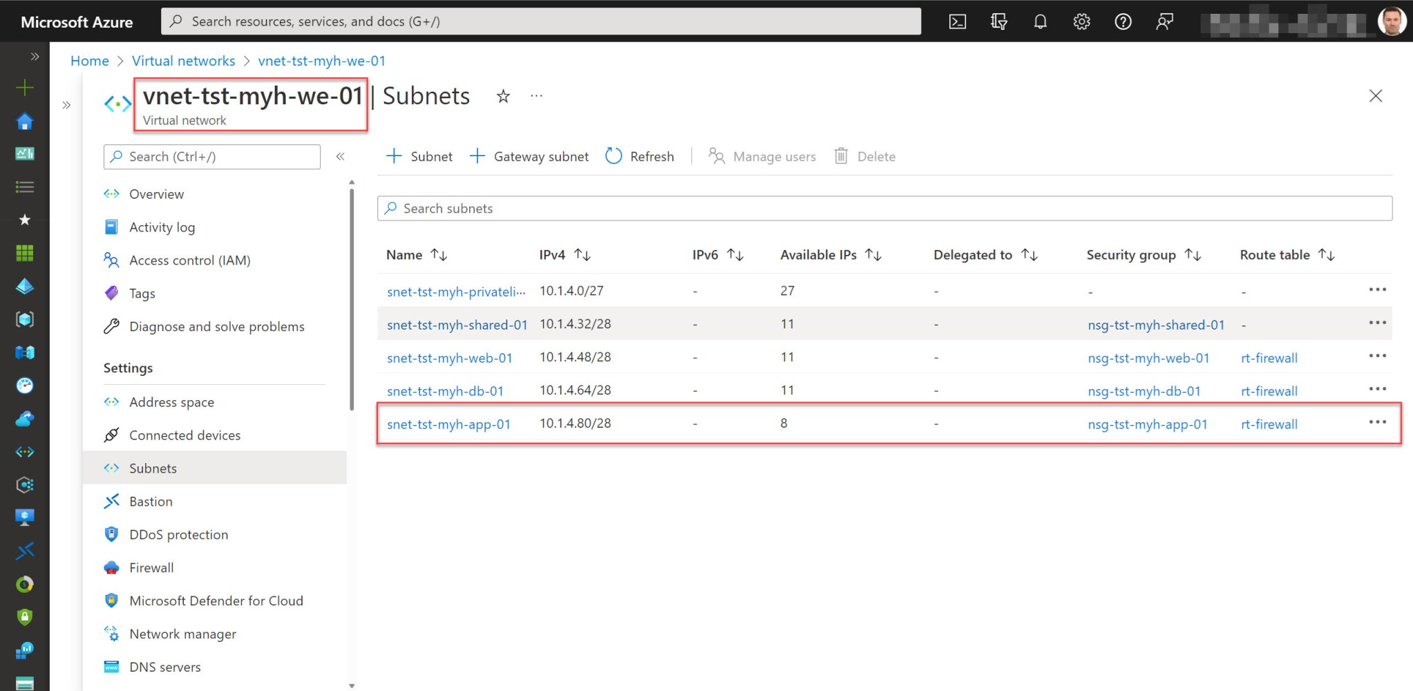 Azure Bastion: Set Azure Bastion NSG Inbound security rules on the ...