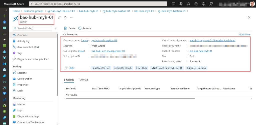 Azure Bastion: Azure PowerShell deployment script – Wim Matthyssen