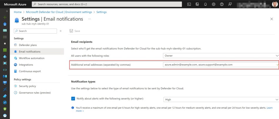 Azure Tip: Set up email notifications for high-severity security alerts ...