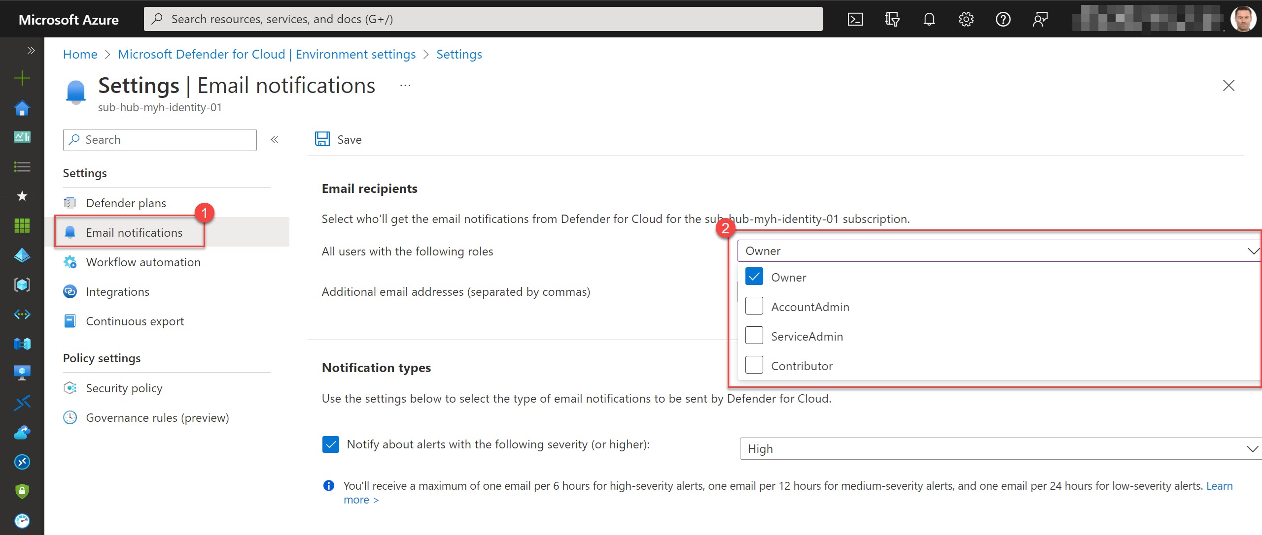 Azure Tip: Set up email notifications for high-severity security alerts ...
