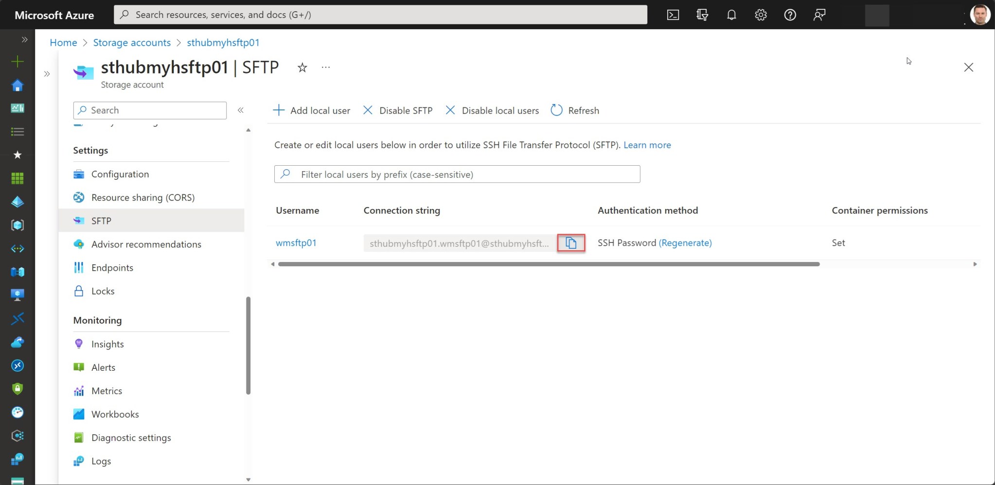 Connect and transfer files to an SFTP enabled storage account – Wim ...