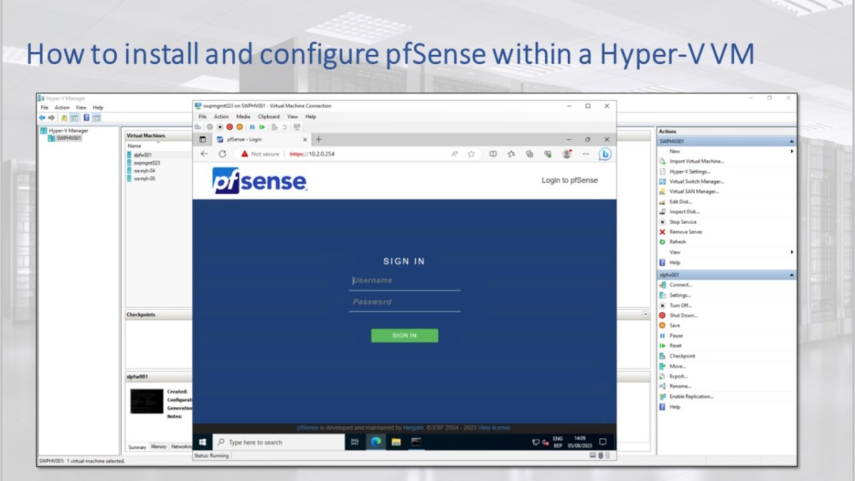 How to install and configure pfSense within a Hyper-V VM – Wim Matthyssen