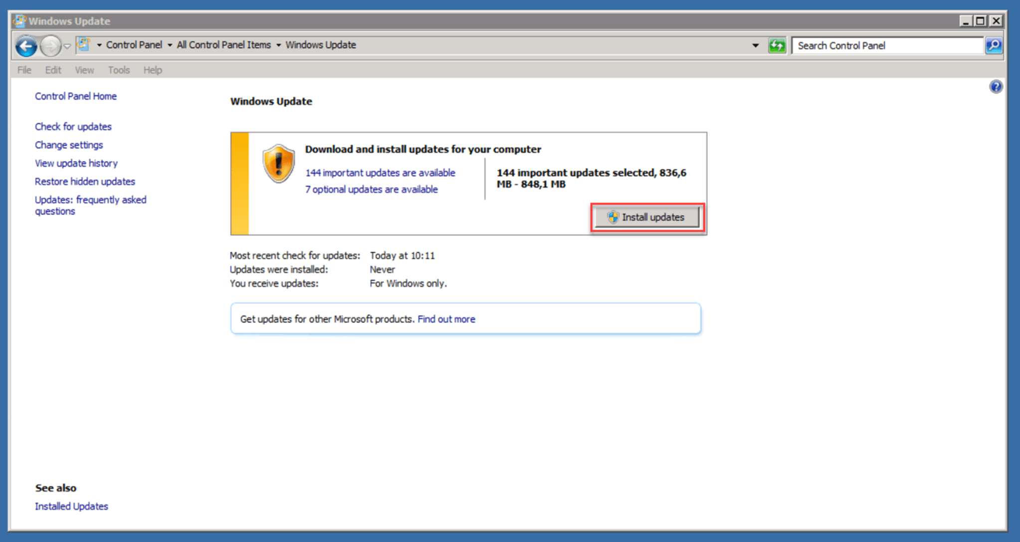 Resolve Windows Update Error “Code 80072EFE” on a Windows Server 2008 ...
