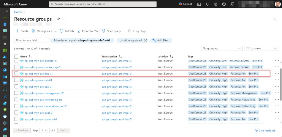 Azure Arc: Set up Extended Security Updates for your Windows Server ...
