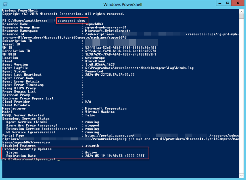 Azure Arc: Validate ESU enrollment – Wim Matthyssen