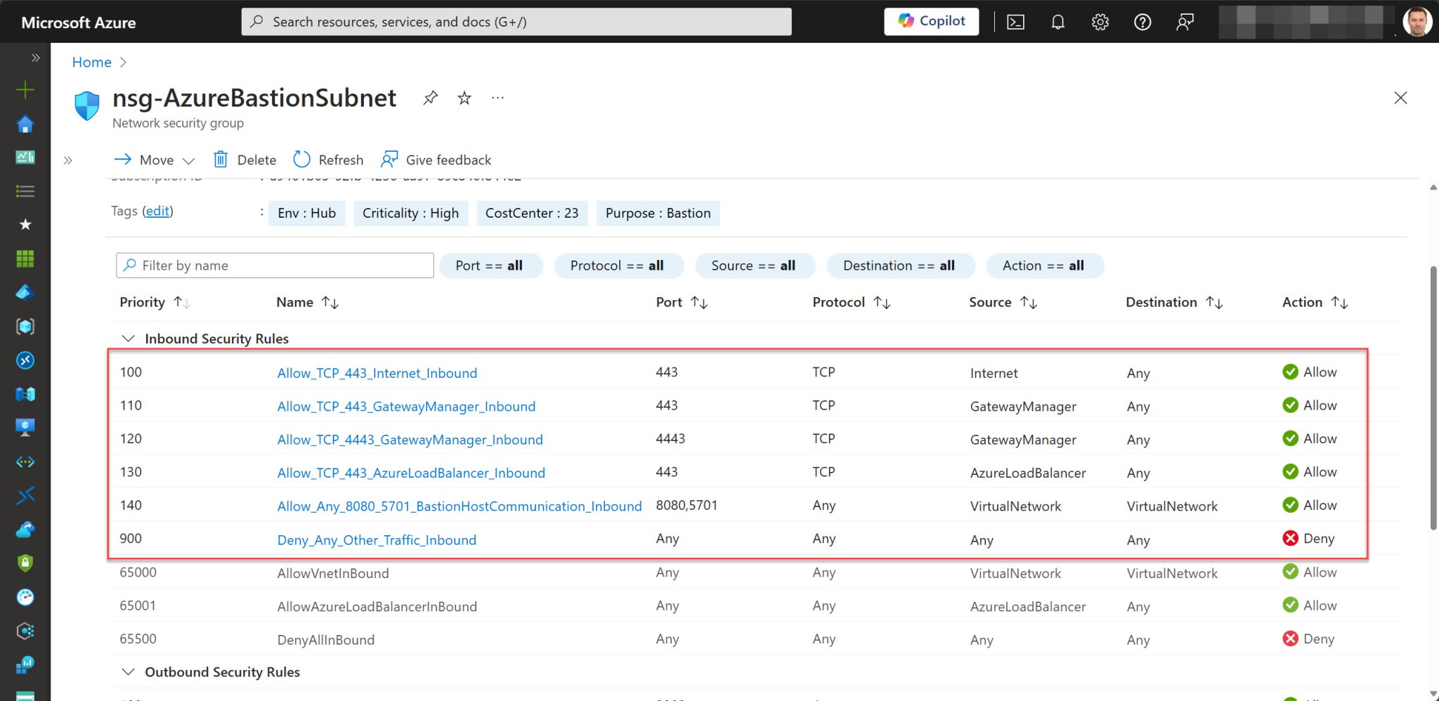 Azure Bastion: Solving VM Connection problems caused by NSG on AzureBastionSubnet when using the ...