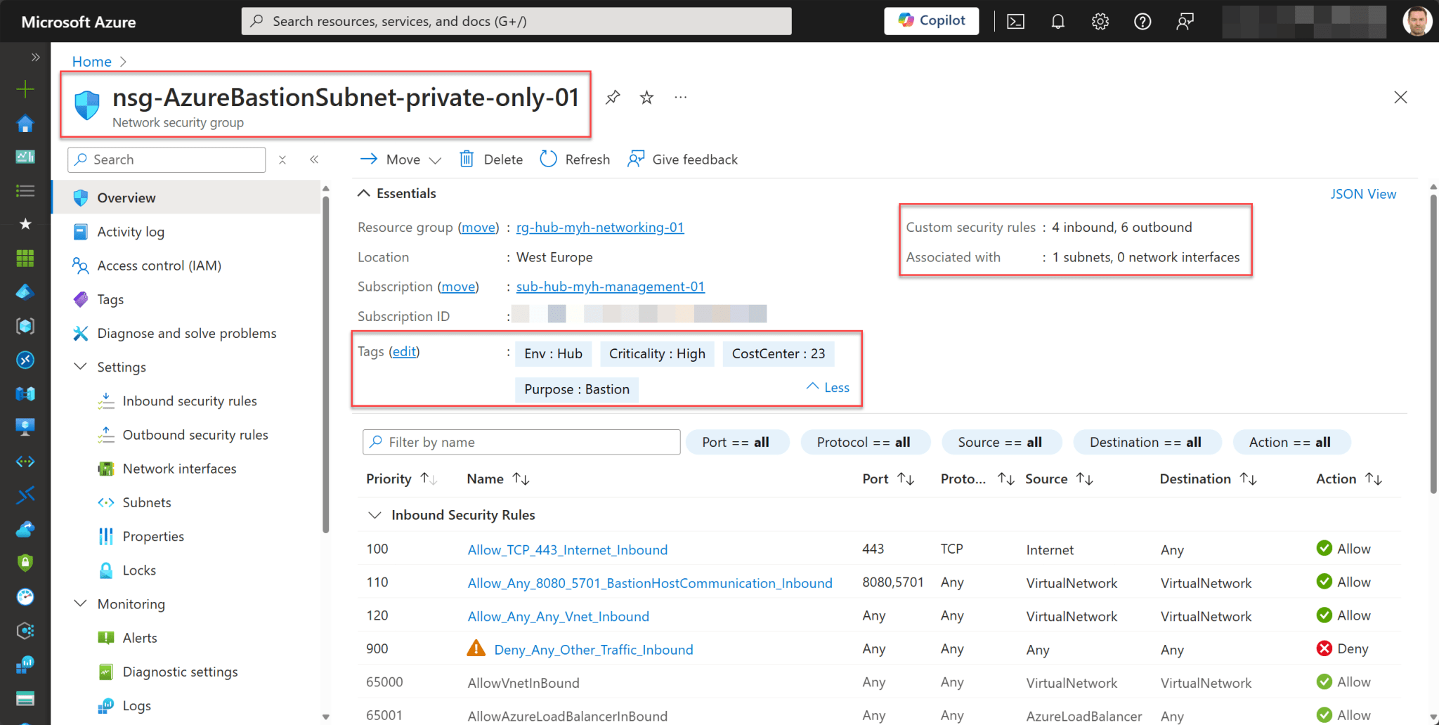 Azure Bastion: Solving VM Connection problems caused by NSG on ...