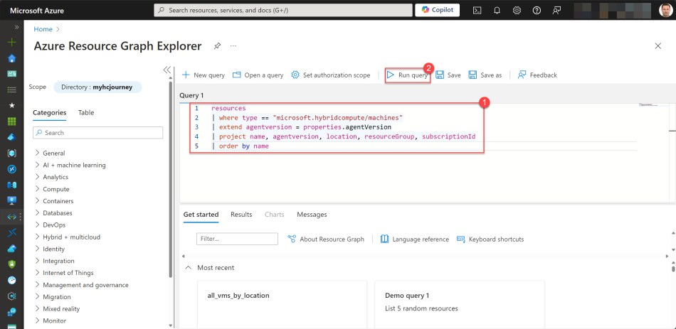 Azure Arc: Checking your Azure Connected Machine agent version – Wim ...