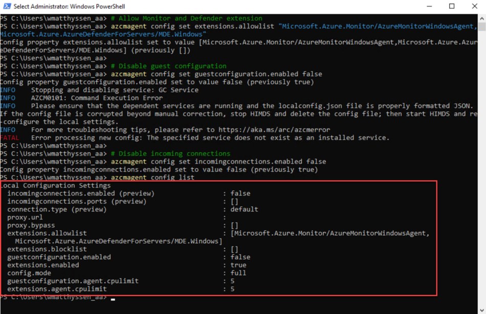 Azure Arc: Customize the extension allowlist for Azure Arc-enabled ...