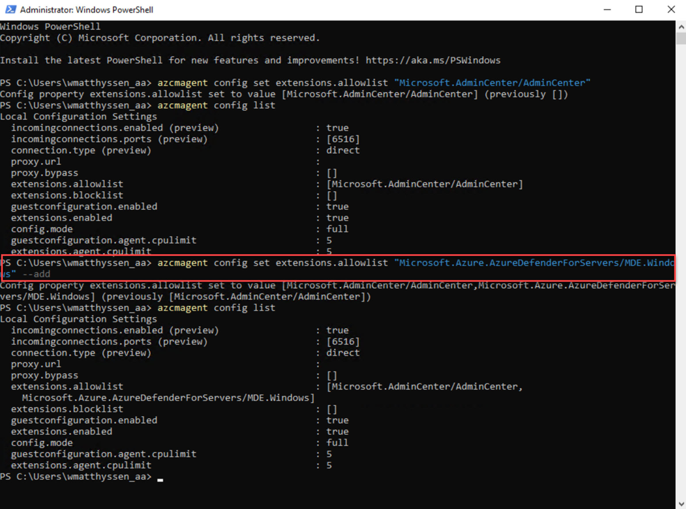 Azure Arc: Customize the extension allowlist for Azure Arc-enabled ...