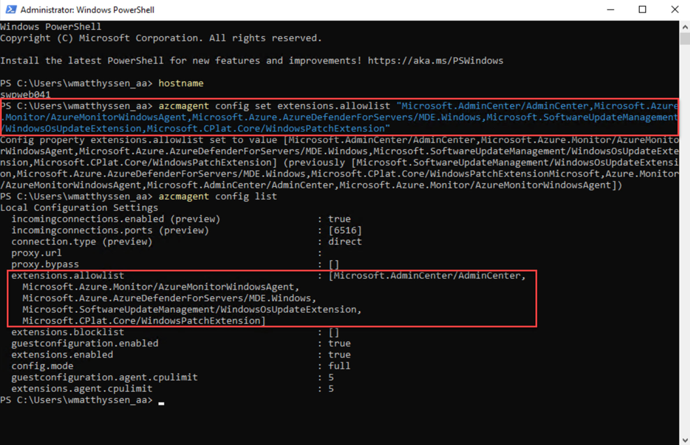 Azure Arc: Customize the extension allowlist for Azure Arc-enabled ...