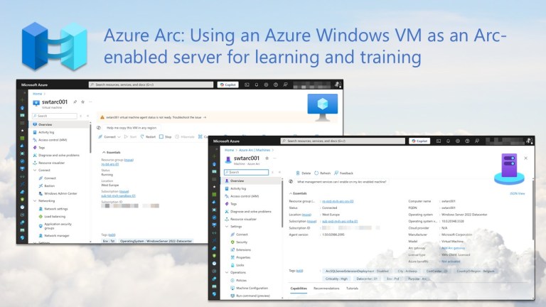 Azure Arc: Using an Azure Windows VM as an Arc-enabled server for ...