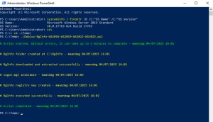 PowerShell script: BgInfo deployment script for Windows Server 2025 ...