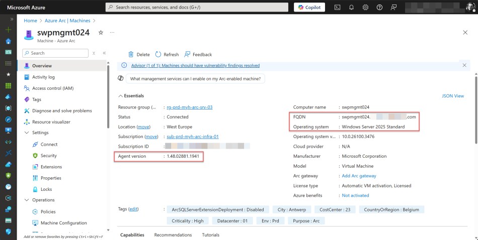 Azure Arc: Keep your Azure Connected Machine agent up-to-date on a ...
