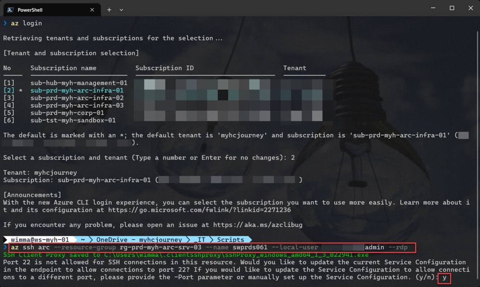 Azure Arc Securely Connect To An Azure Arc Enabled Windows Server With Rdp Over Ssh Wim