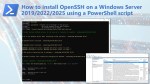 How to install OpenSSH on a Windows Server 2019/2022/2025 using a PowerShell script – Wim Matthyssen