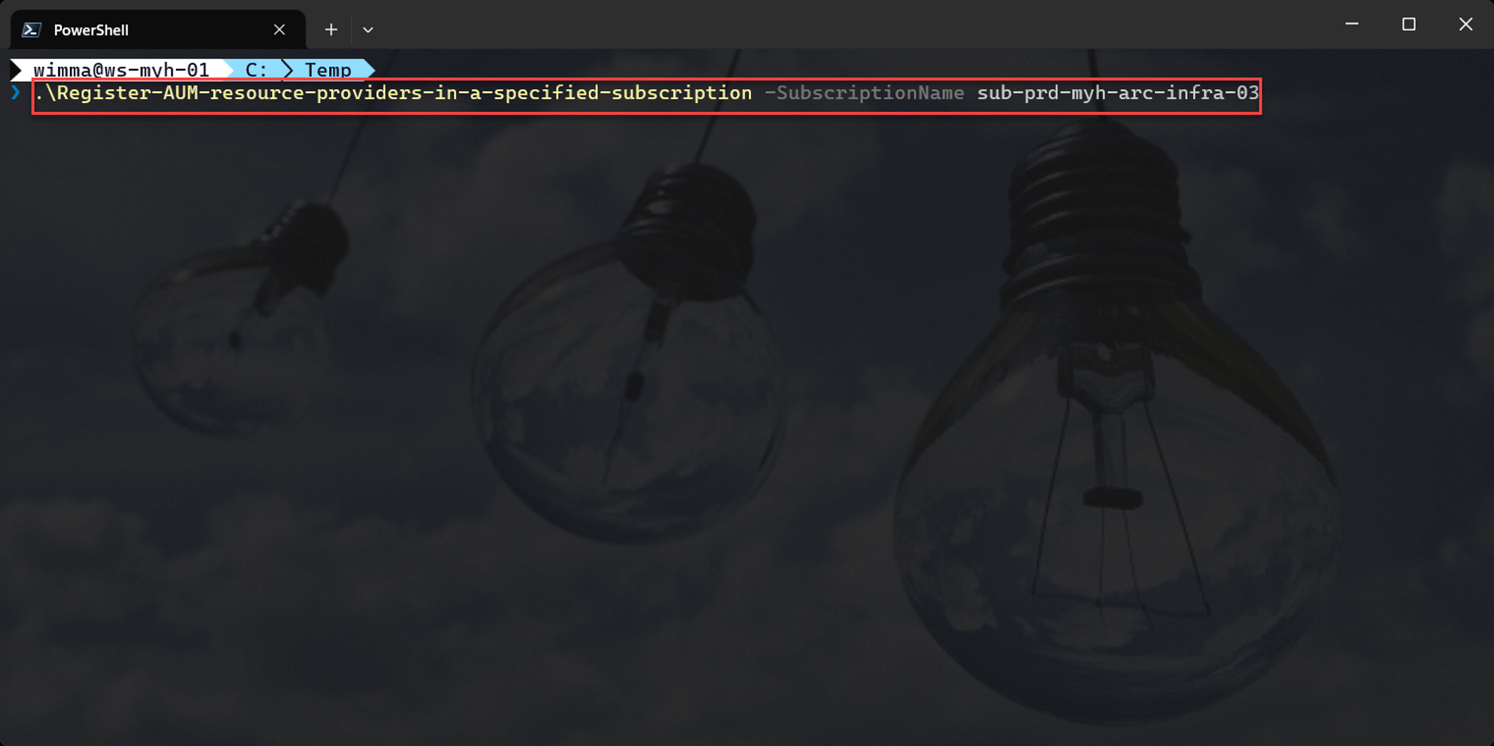 Azure Update Manager: Register all required resource providers with a ...