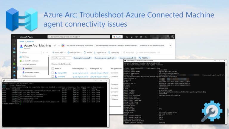 Azure Arc: Troubleshoot Azure Connected Machine agent connectivity ...