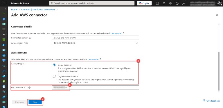 Azure Arc: Creating or updating an AWS Multicloud connector for S3 ...