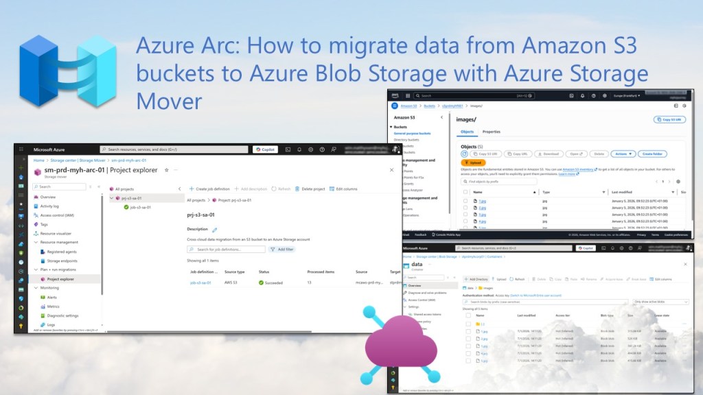 Azure Arc: How to migrate data from Amazon S3 buckets to Azure Blob ...