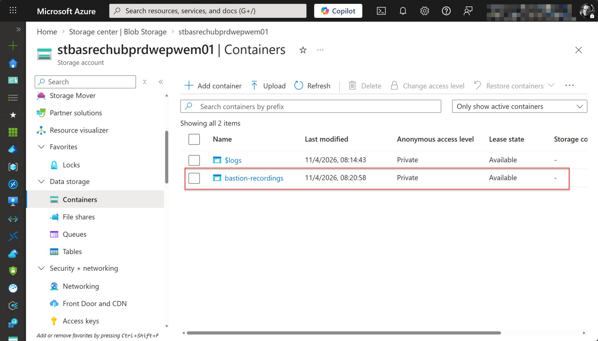 Azure Bastion: How to configure and use session recording – Wim Matthyssen